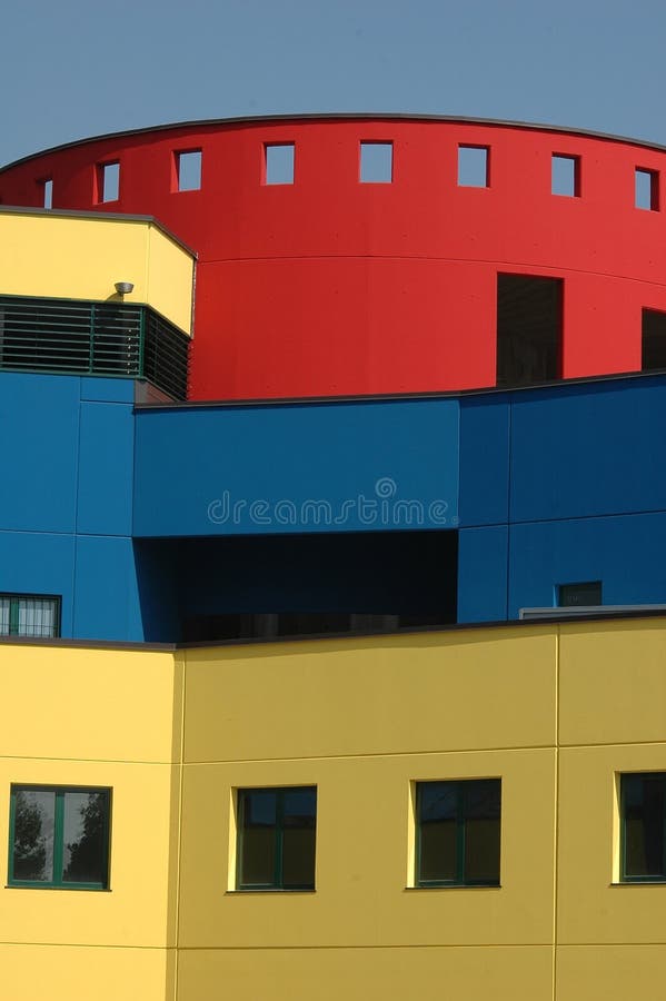 Colorful modern homes stock image. Image of collage - 299080537