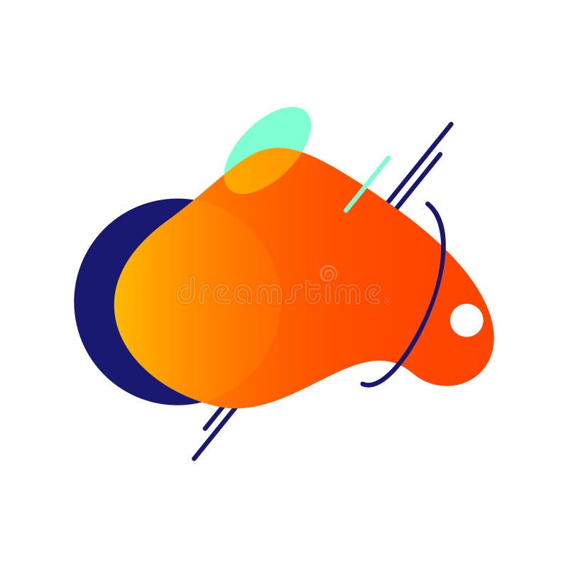 Colorful Modern Objects Composition Stock Vector - Illustration of ...