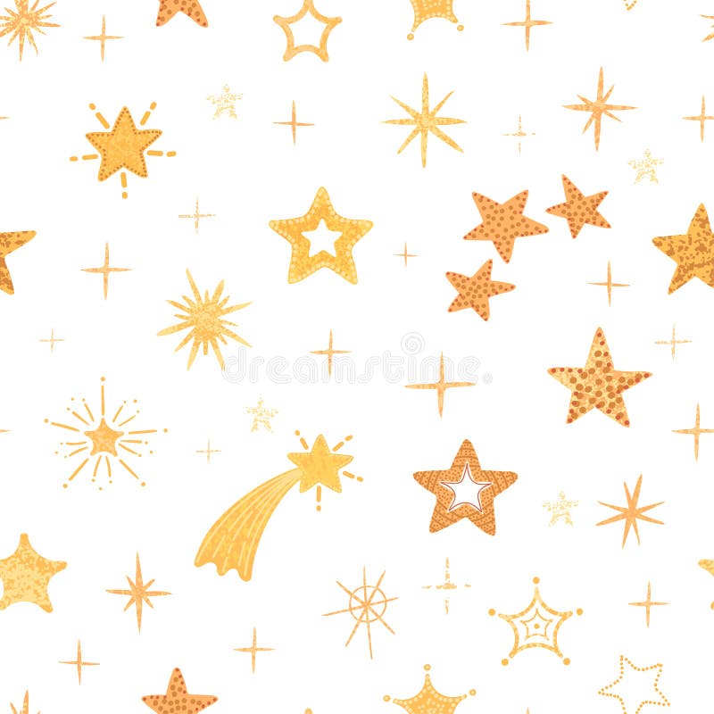 Colorful Modern Seamless Pattern with Star Shape Stock Vector ...