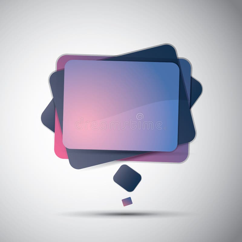 Colorful Modern Speech Bubble Stock Vector - Illustration of ...