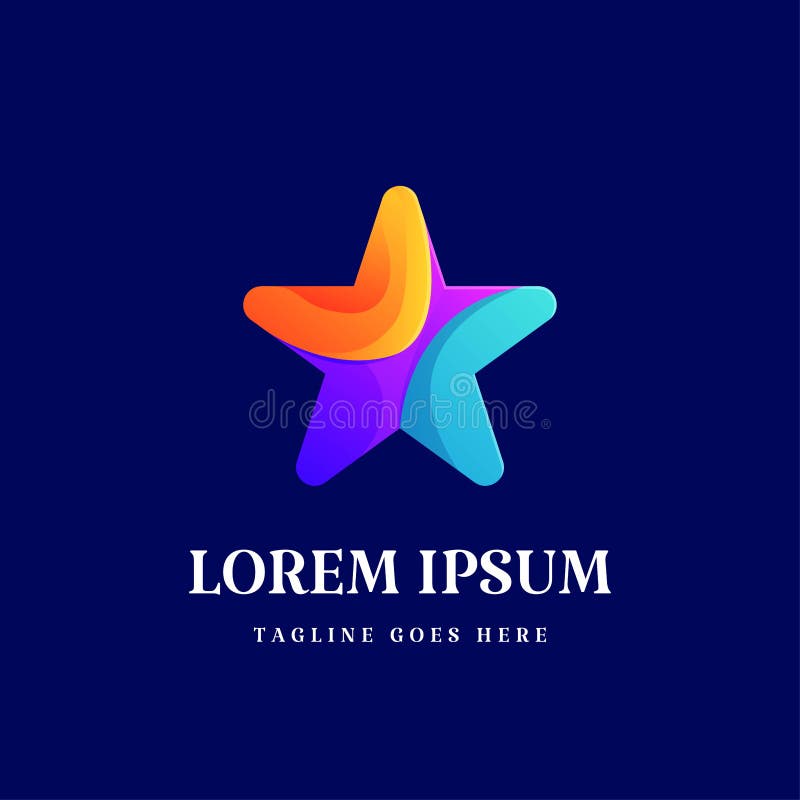 Colorful Modern Star Logo Design Vector Stock Vector - Illustration of ...