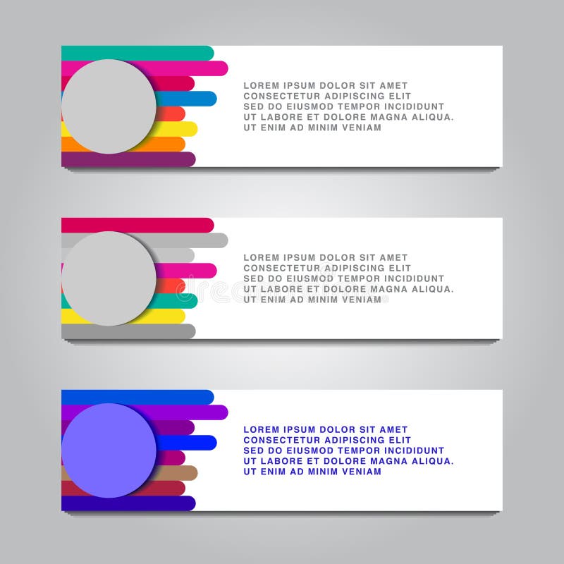 Colorful Modern Text Box Template for Website Computer Graphic ...