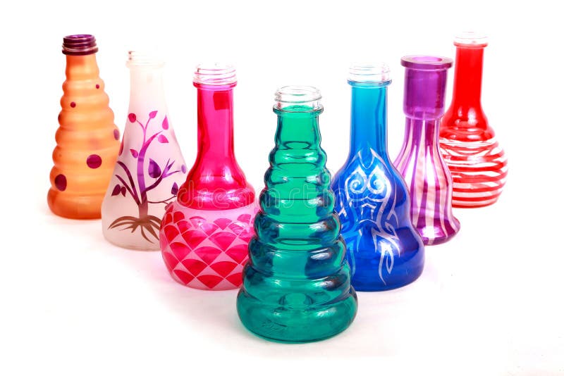 Colorful modern vases stock photo. Image of buildings - 98198594