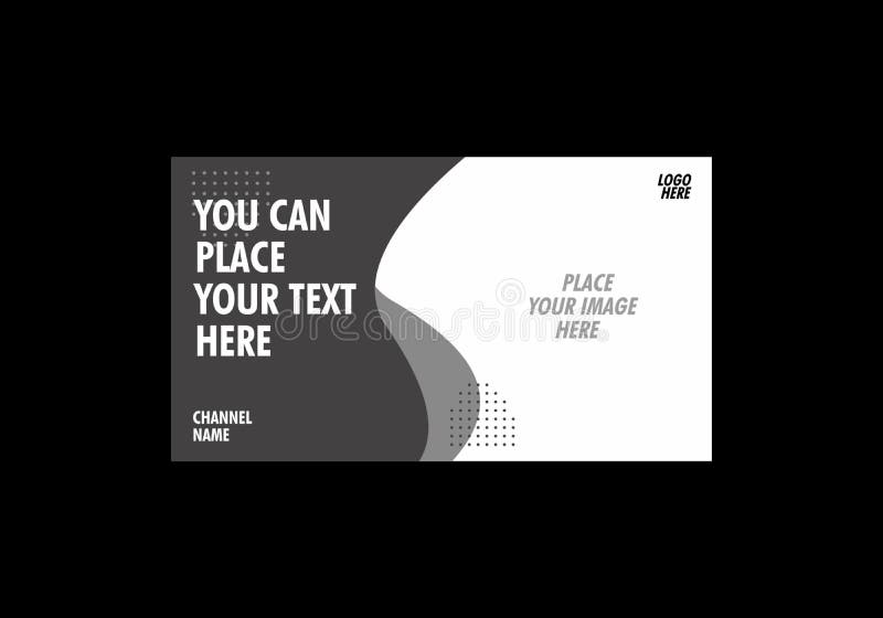 Colorful and Modern Video Thumbnail Stock Vector - Illustration of ...