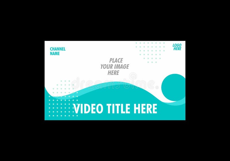 Colorful and Modern Video Thumbnail Stock Vector - Illustration of ...