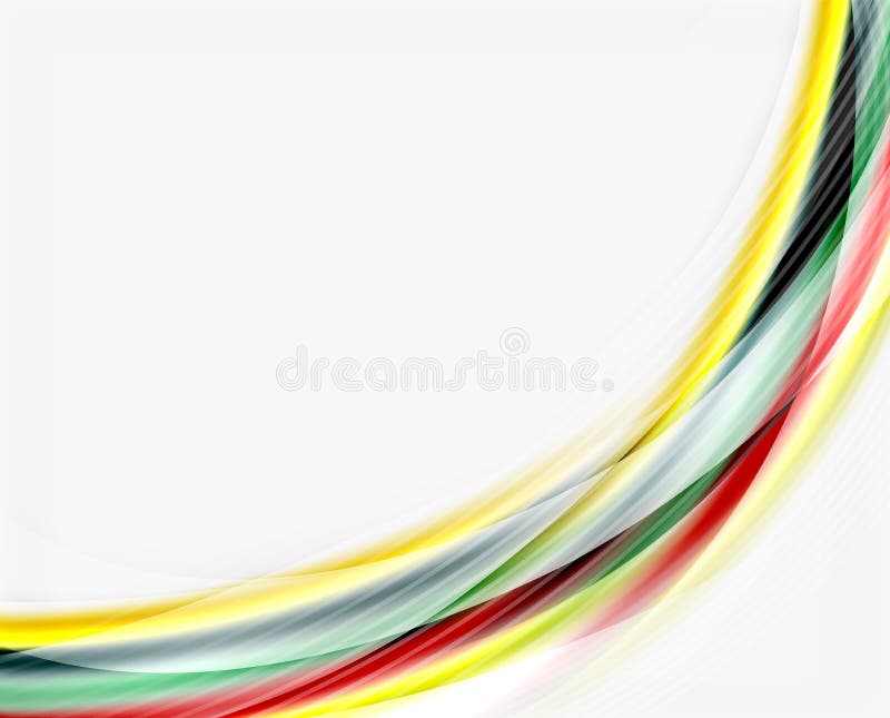 Colorful Modern Wave Line, Business Abstract Layout Stock Vector ...
