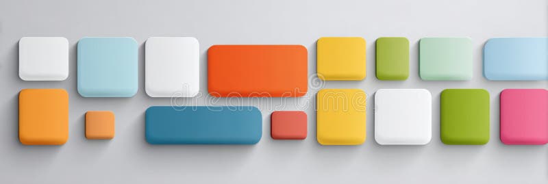 Modular Infographic Layout Template Featuring Blank Blocks in Various ...