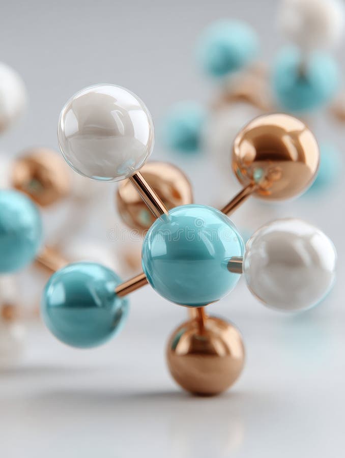 Gold Molecular Structure Abstraction Stock Photos - Free & Royalty-Free ...