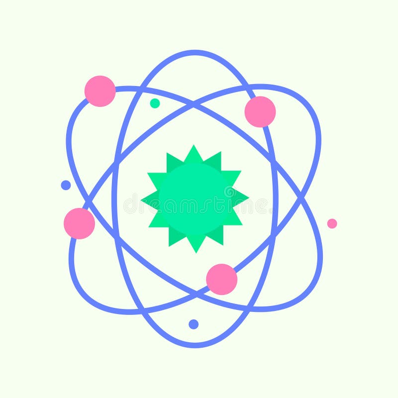 Proton science logo stock illustration. Illustration of modern - 79873161