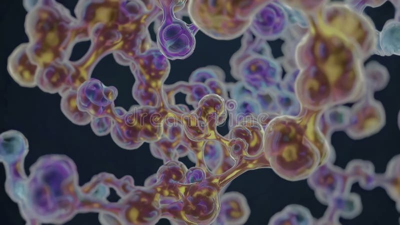 Colorful Molecular Structures Highlight Beauty Stock Video - Video of ...