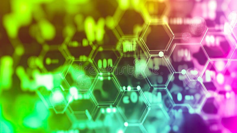 Colorful Molecular Structures Representing Modern Pharmaceutical ...