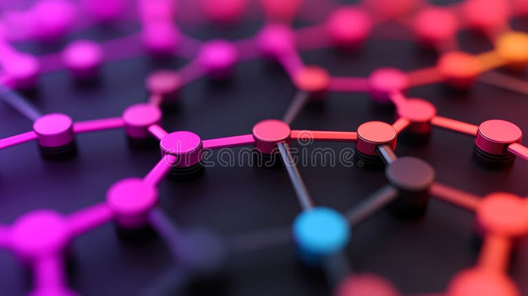 Colorful Molecule Structure, a Detailed Scientific Visualization of ...
