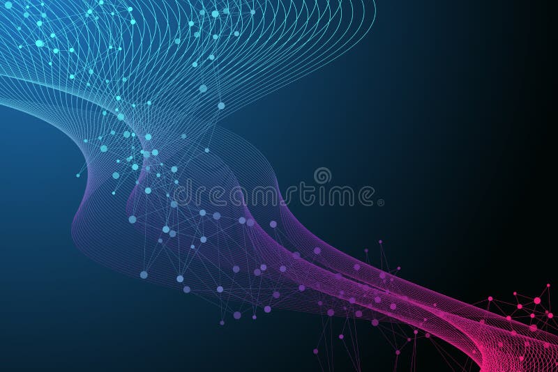 Colorful Molecules Background. DNA Helix, DNA Strand, DNA Test ...