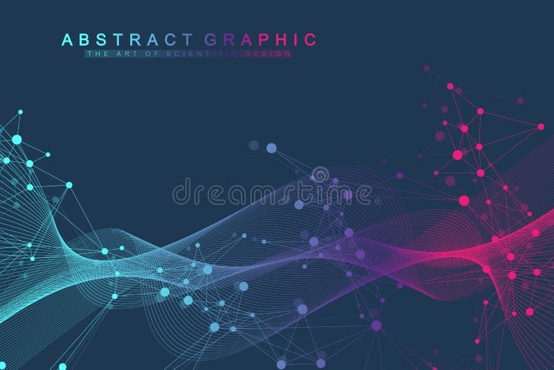 Colorful Molecules Background. DNA Helix, DNA Strand, DNA Test ...