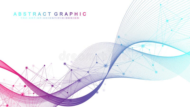 Colorful Molecules Background. DNA Helix, DNA Strand, DNA Test ...