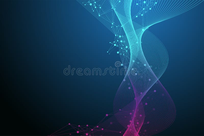 Colorful Molecules Background. DNA Helix, DNA Strand, DNA Test ...