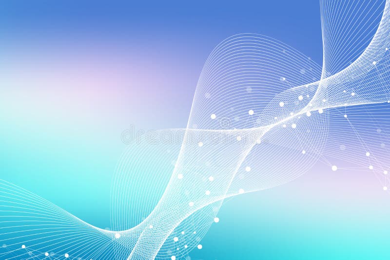 Colorful Molecules Background. DNA Helix, DNA Strand, DNA Test ...