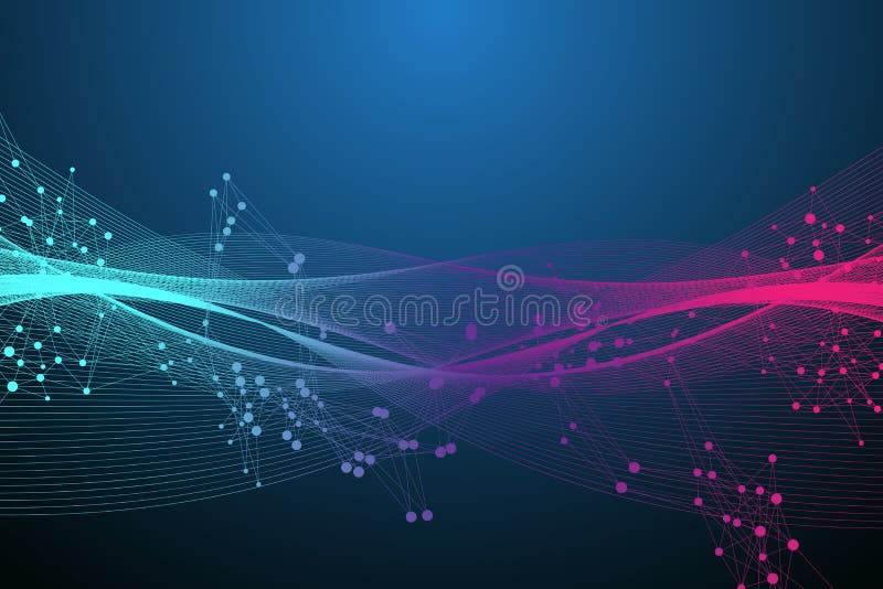 Colorful Molecules Background. DNA Helix, DNA Strand, DNA Test ...