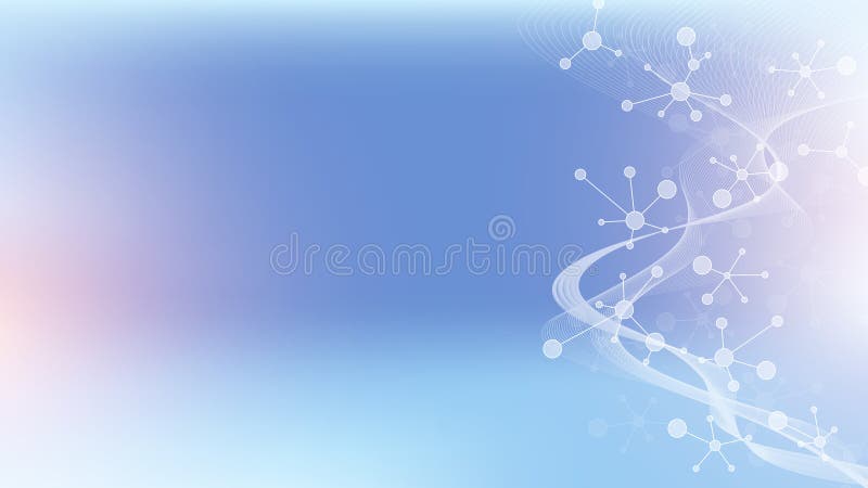 Colorful Molecules Background. DNA Helix, DNA Strand, DNA Test ...