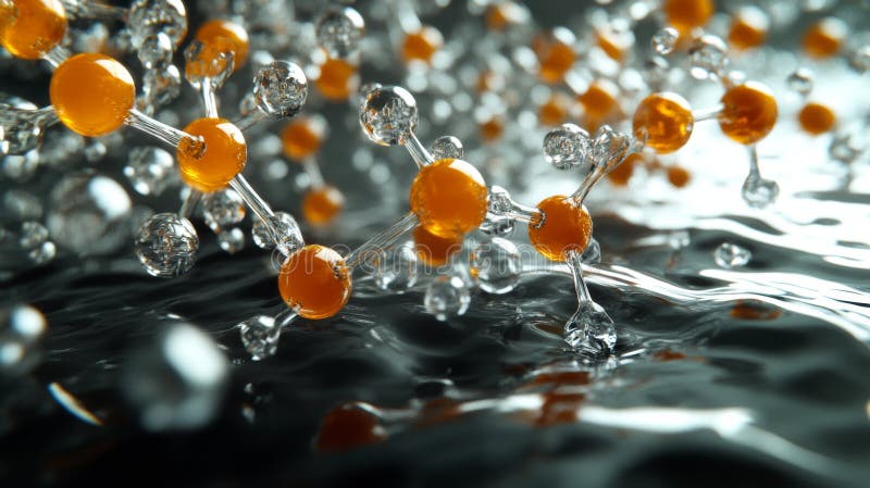 Molecules Interacting Over a Rippling Surface Illuminated by Soft Light during a Digital Art ...