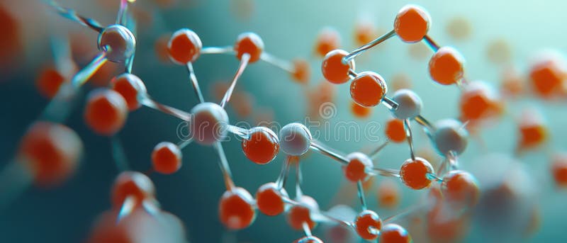 Colorful Molecules in Science Exploration Stock Photo - Image of ...