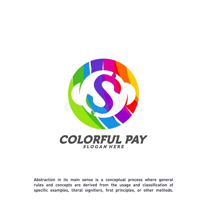 Colorful Money Logo Template Design Vector, Creative Money Logo Concept ...