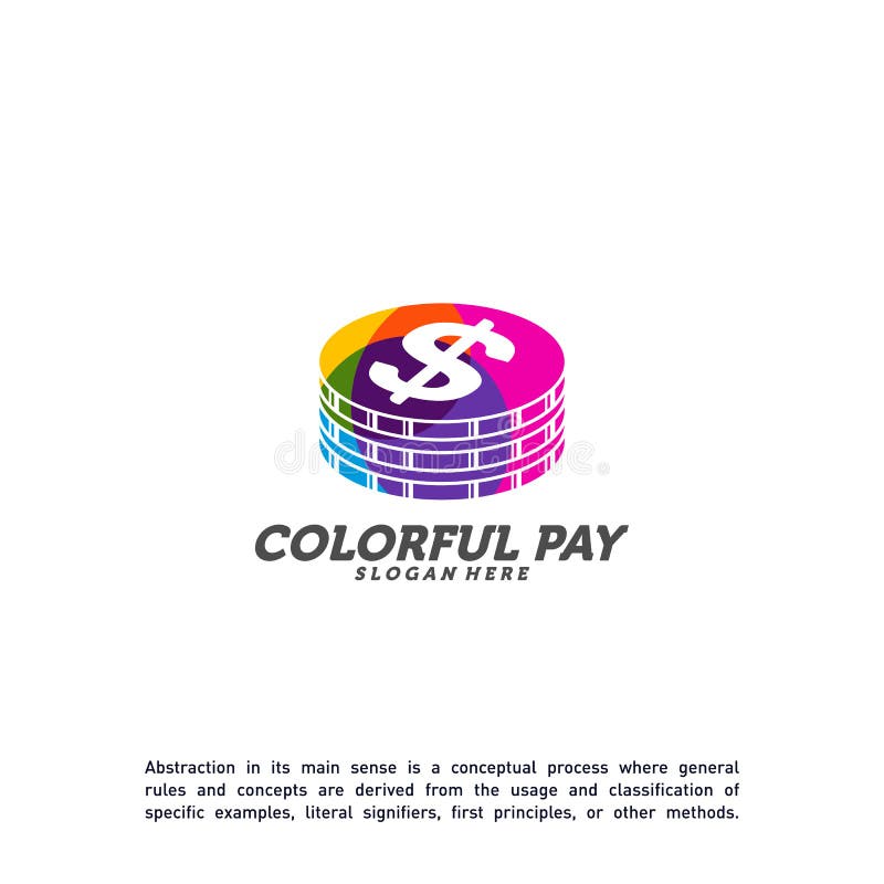 Colorful Money Logo Template Design Vector, Creative Money Logo Concept ...