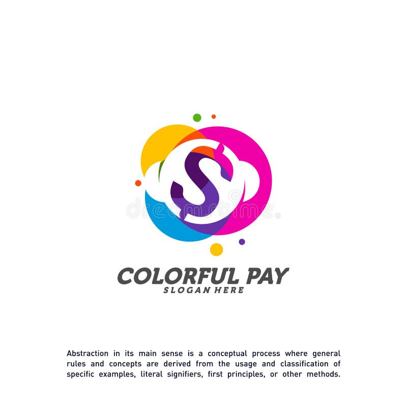 Colorful Money Logo Template Design Vector, Creative Money Logo Concept ...
