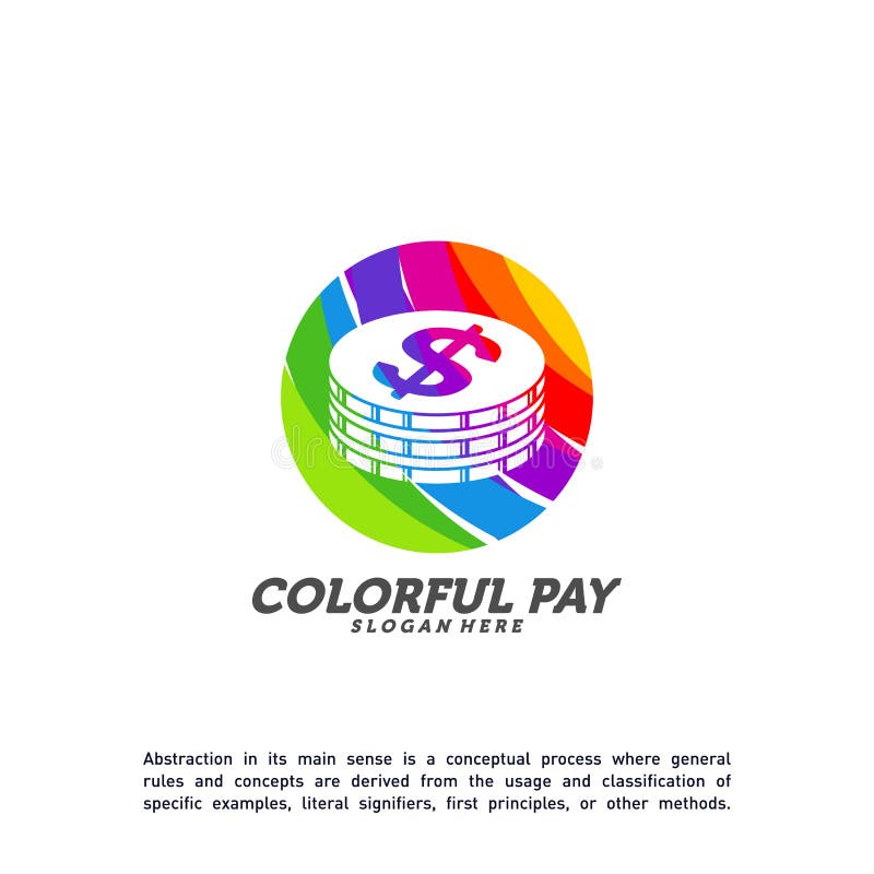 Colorful Money Logo Template Design Vector, Creative Money Logo Concept ...