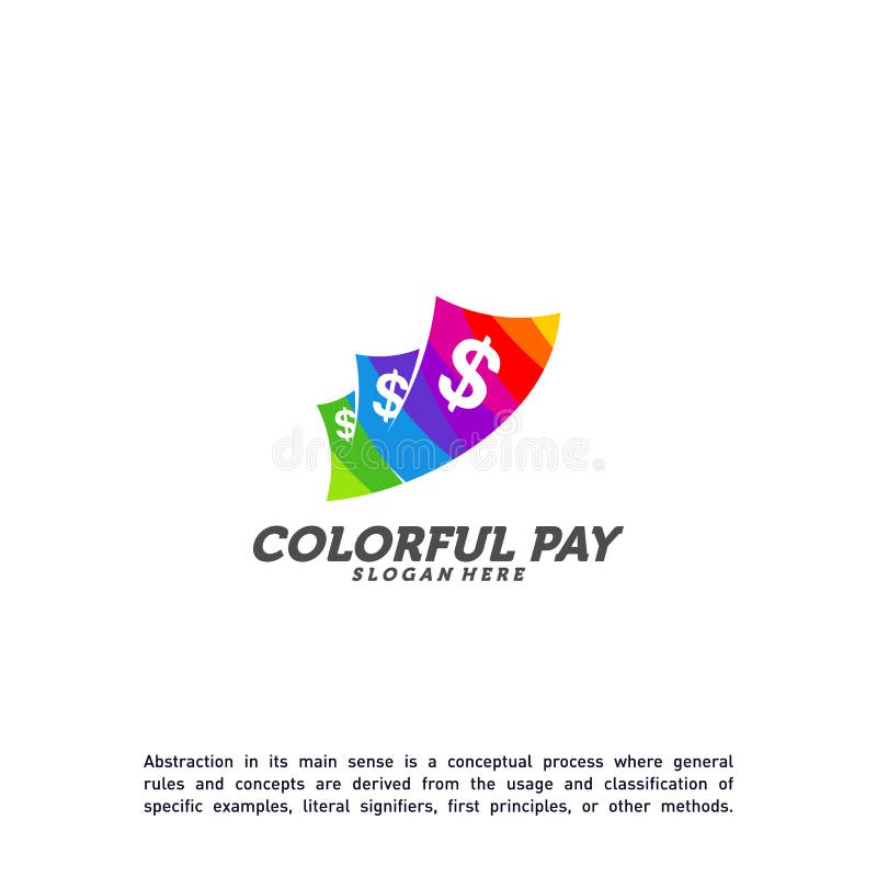 Colorful Money Logo Template Design Vector, Creative Money Logo Concept ...
