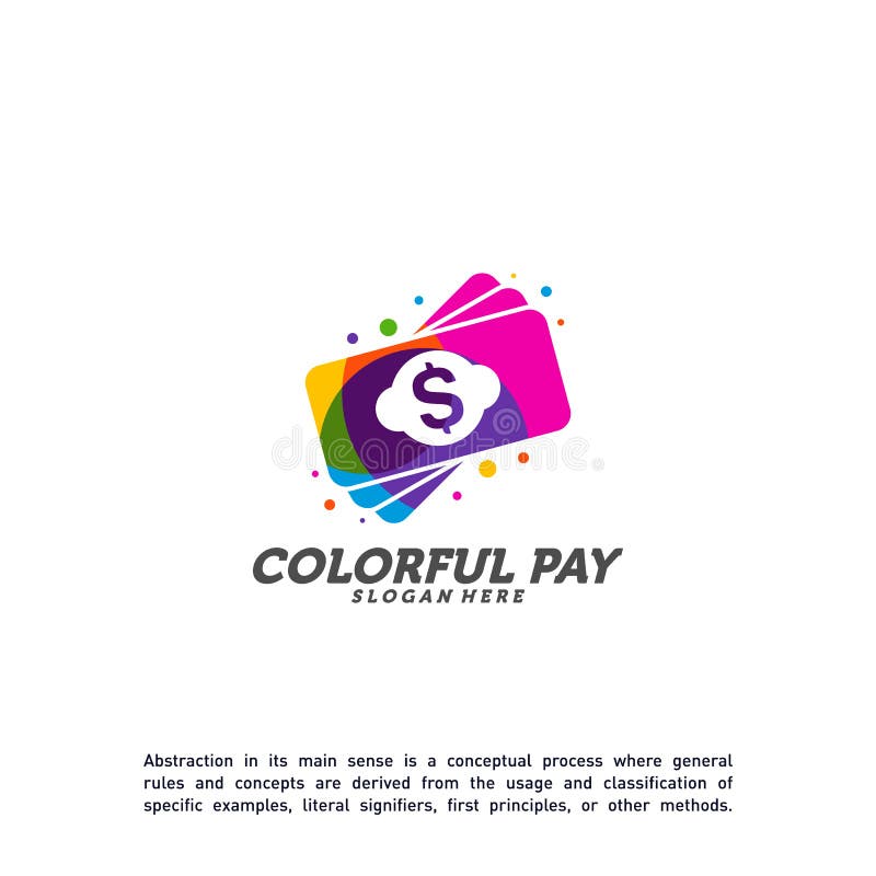 Colorful Money Logo Template Design Vector, Creative Money Logo Concept ...