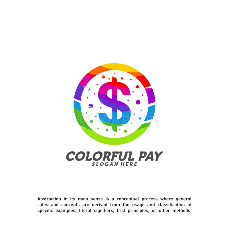Colorful Money Logo Template Design Vector, Creative Money Logo Concept ...