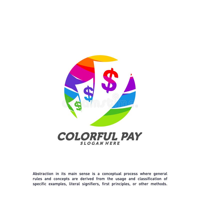 Colorful Money Logo Template Design Vector, Creative Money Logo Concept ...