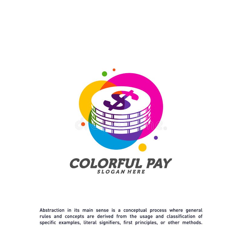 Colorful Money Logo Template Design Vector, Creative Money Logo Concept ...