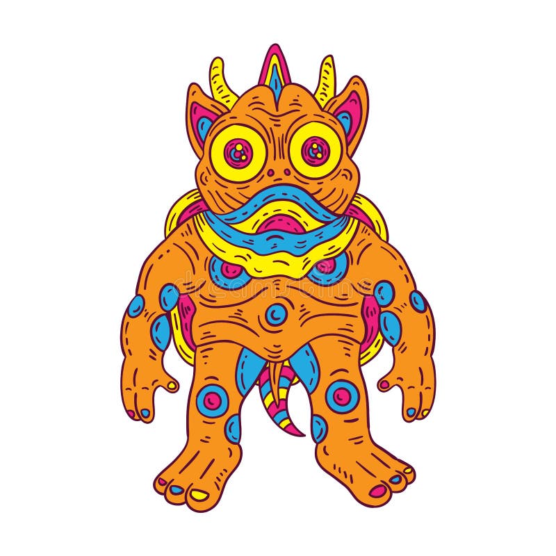 4 Cute Aliens stock vector. Illustration of characters - 75904473