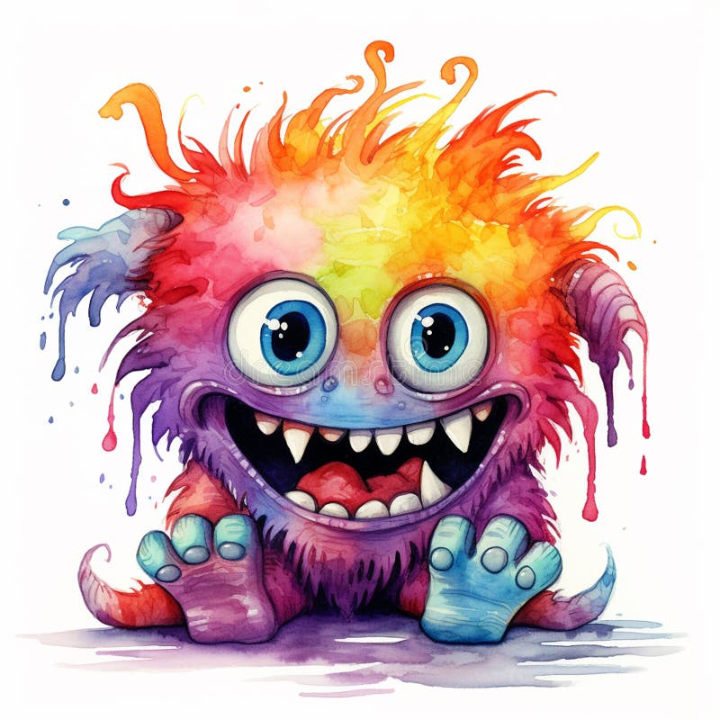 Colorful Monster Illustration Vibrant Wonder Stock Illustration ...