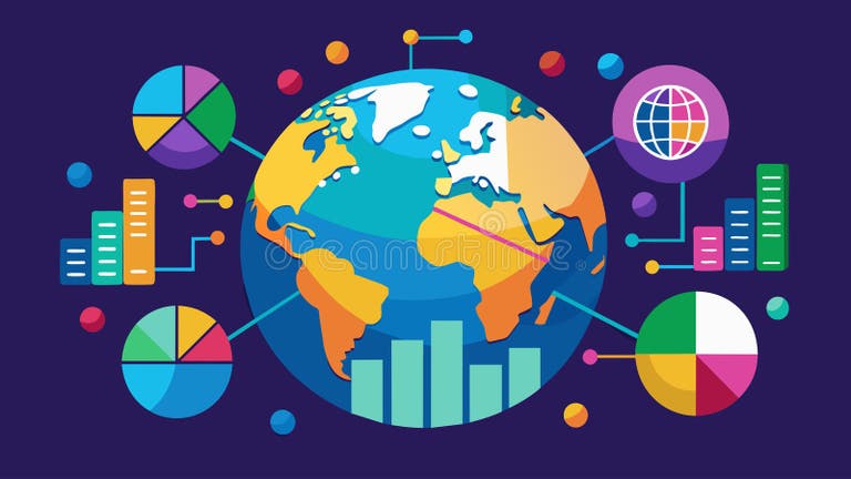 A Colorful Mosaic of Data Points Charts and Graphs Arranged To Form the ...
