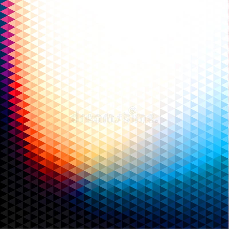 Abstract Colorful Geometric Background with Triangular Pattern Stock ...