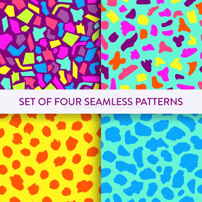 Colorful Mosaic Pattern Set, Various Shape, Spot. Stock Vector ...
