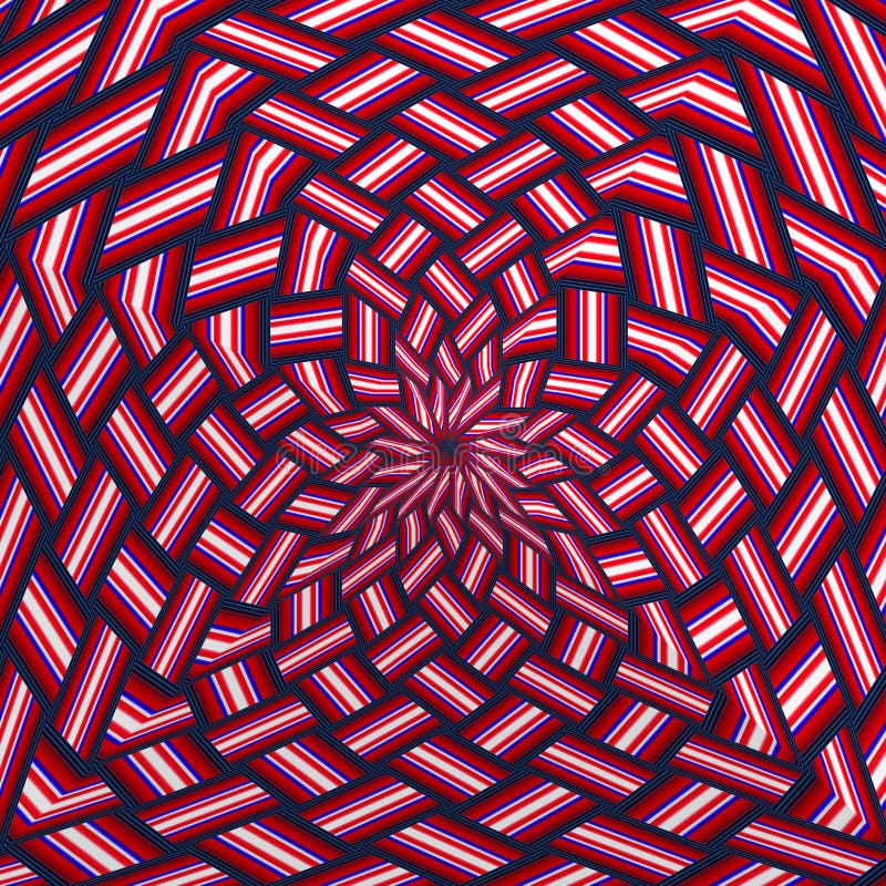 Colorful Mosaic with Symmetrical Patterns Stock Illustration ...