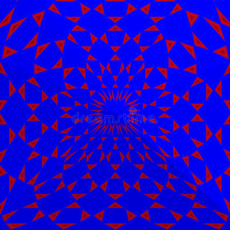 Colorful Mosaic with Symmetrical Patterns Stock Illustration ...