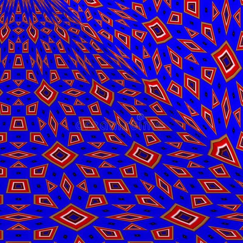 Colorful Mosaic with Symmetrical Patterns Stock Illustration ...