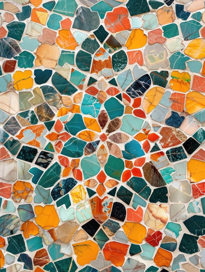 Colorful Mosaic Tile Close Up Stock Photo - Image of tile, interior ...