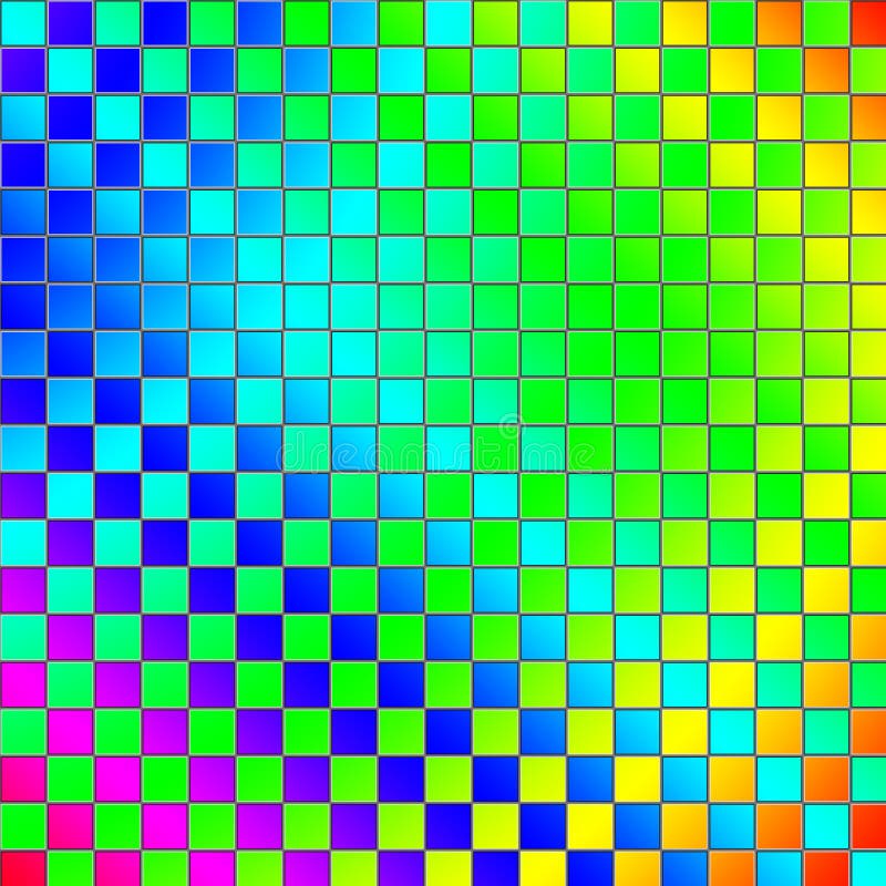 Colorful Mosaic Tile Wall Background Stock Illustration - Illustration ...