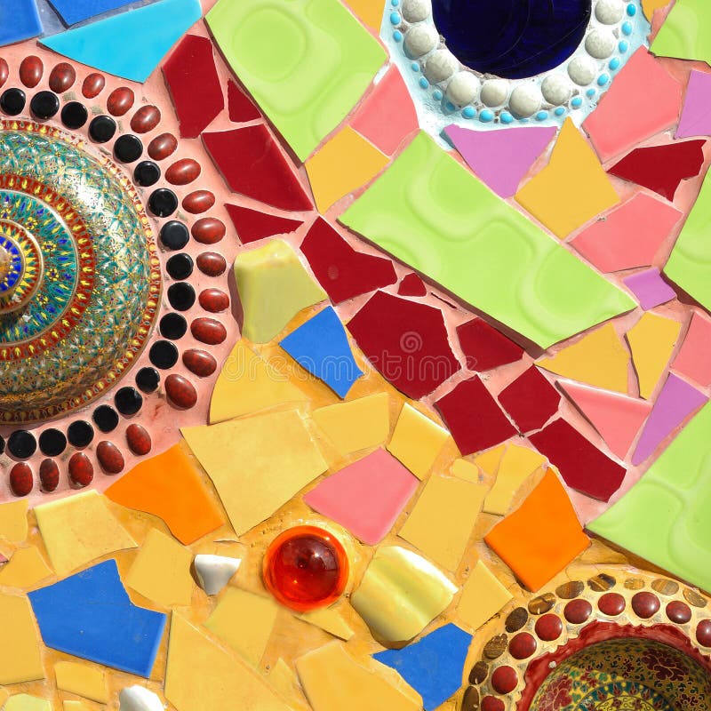 Colorful mosaic Tiles stock photo. Image of glossy, artistic - 18935202