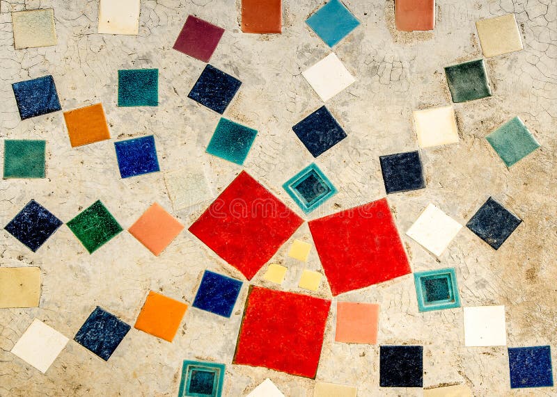 Colorful of Mosaic tiles stock image. Image of granite - 41204903