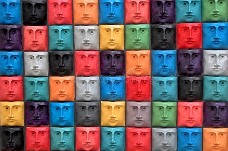 Colorful Mosaic Wall Representing Diversity and Multiculturalism ...