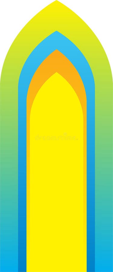 Colorful Mosque Arch Vector Design for Islamic Festivals, Ramadan, Eid ...