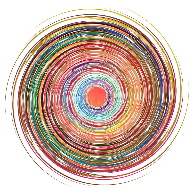 Colorful Motifs, Abstract Shapes Vector. Circular Pattern Elements ...