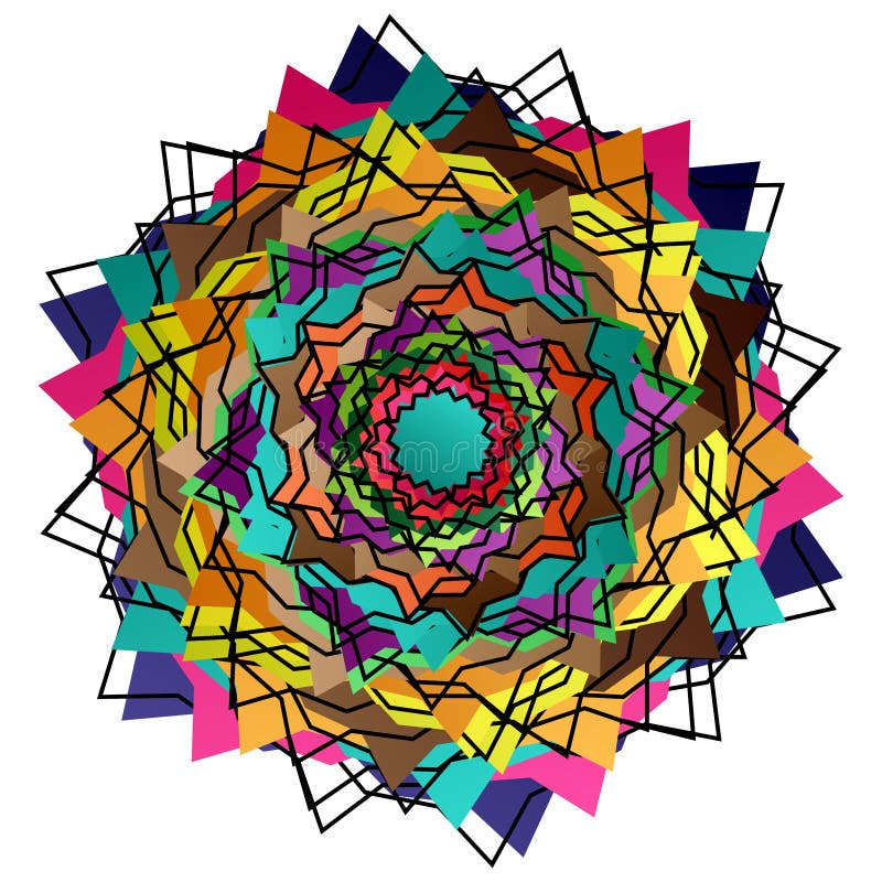 Chaotic Mandalas Stock Illustrations – 126 Chaotic Mandalas Stock ...